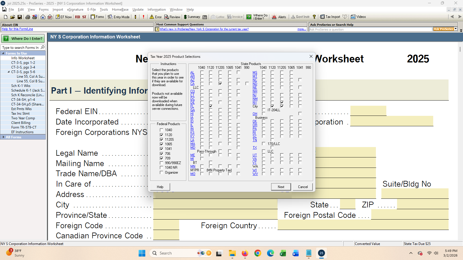 Answered: Can I file NYC-3L for New York City, along with NYS 1120-S in ...