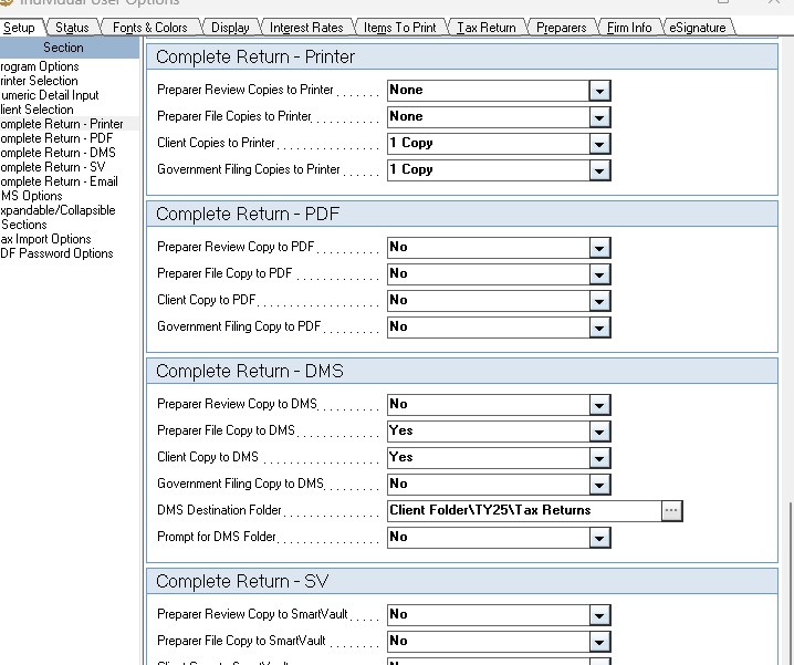 Answered: Tax return copy Print Settings - Intuit Accountants Community