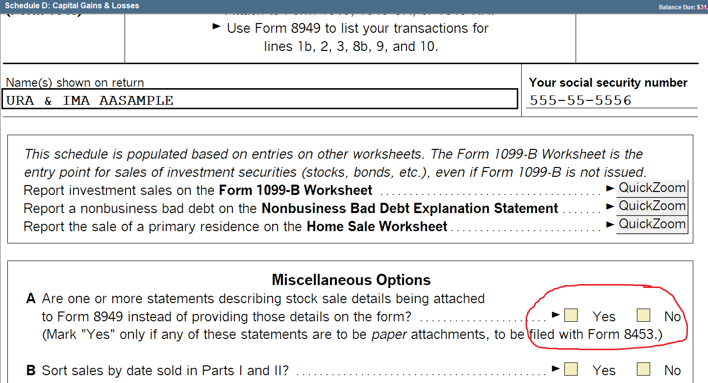 Why does Form 8453 disappear when you use a single code M but when you ...