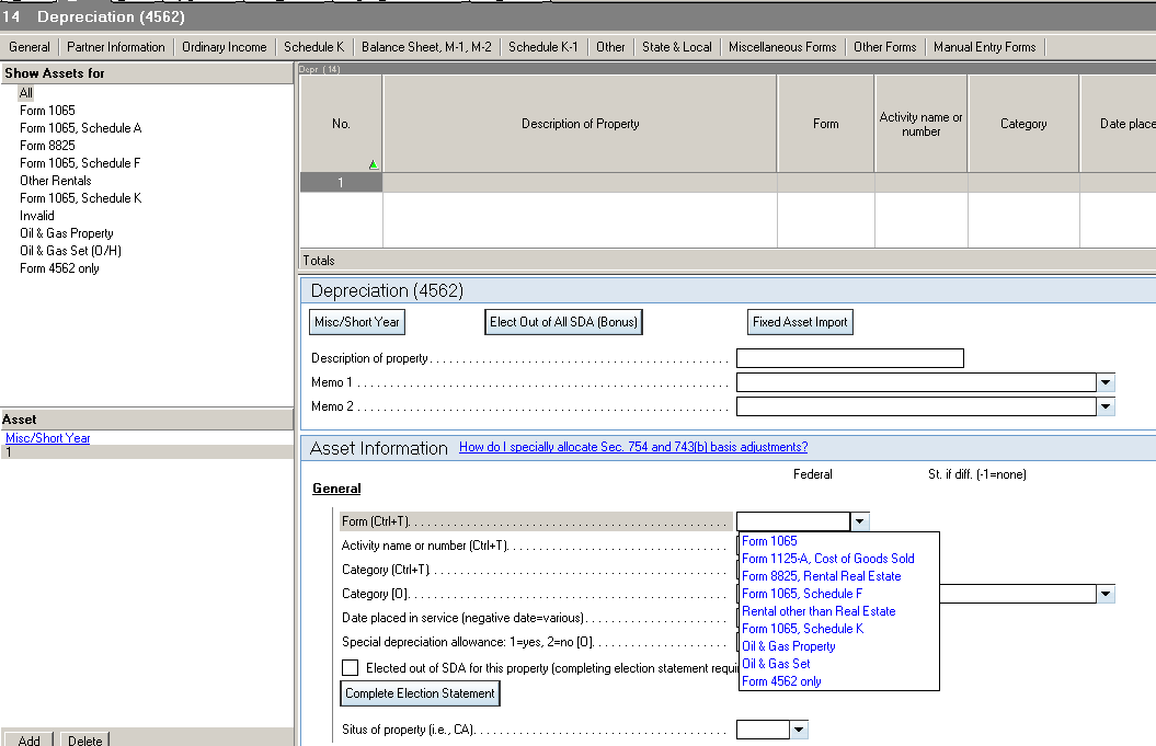 Answered: Depreciation not flowing from form 4562 to for 1065 - Intuit ...
