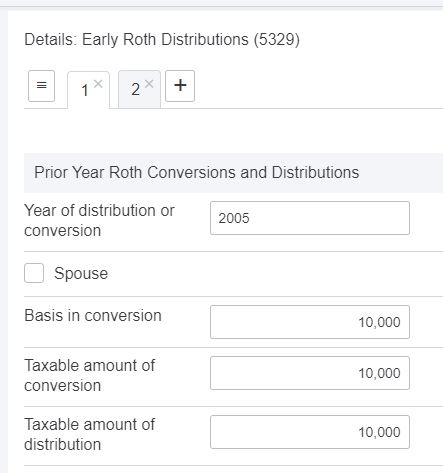 Answered: Roth IRA distribution tax and penalty - Intuit Accountants ...