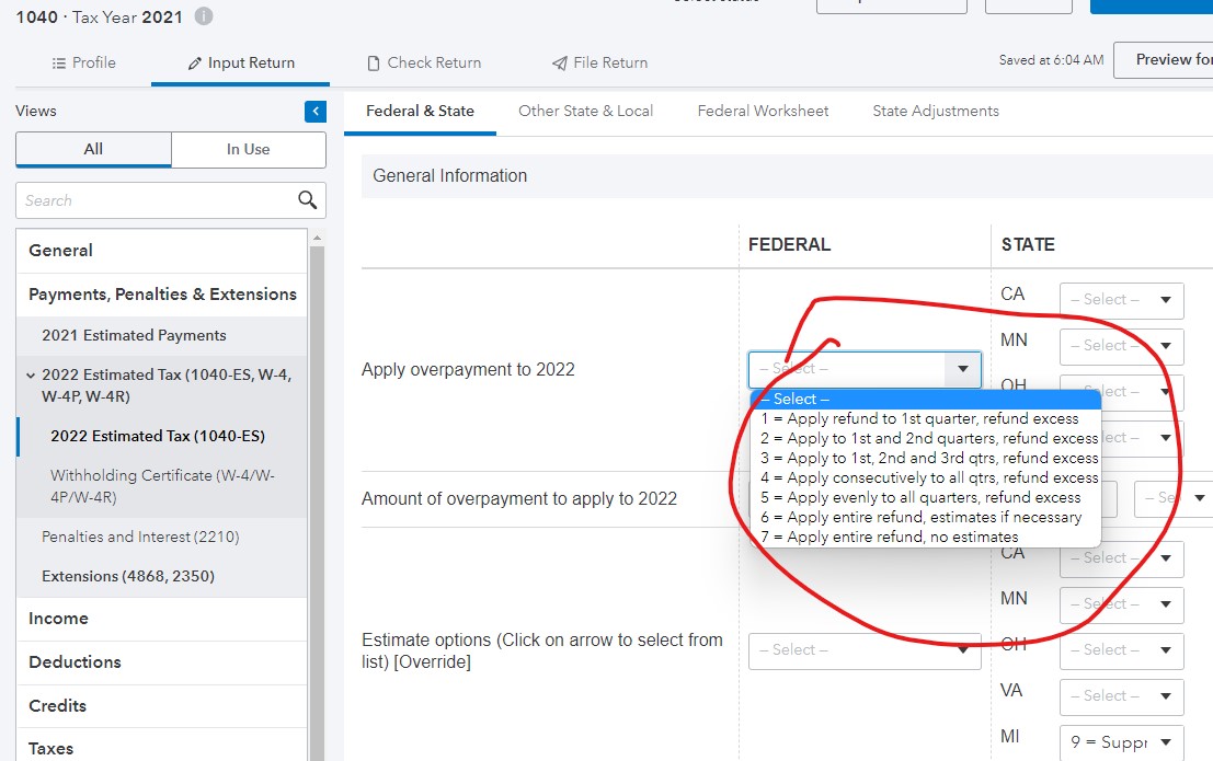 Re: Refund Overpayment Applied. I can't get the overpayment to show up ...
