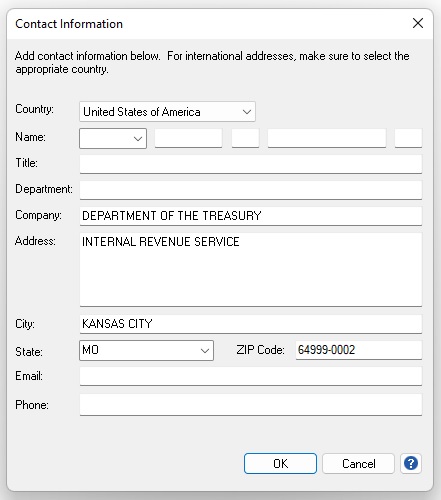 IRS Addresses vs Stamps.com - USPS to PDS Addresses? - Intuit ...