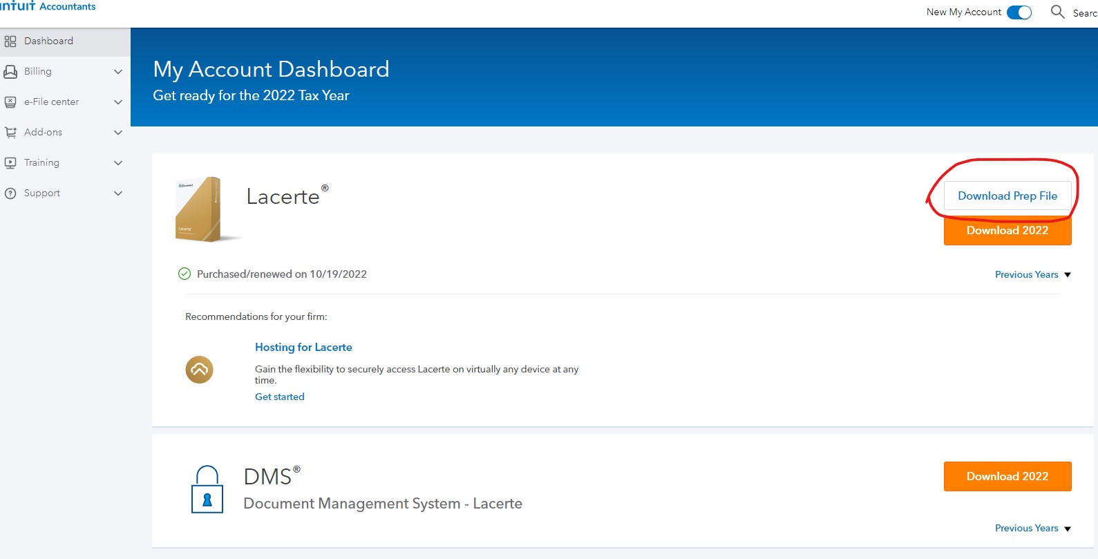 2022 prep file - Intuit Accountants Community