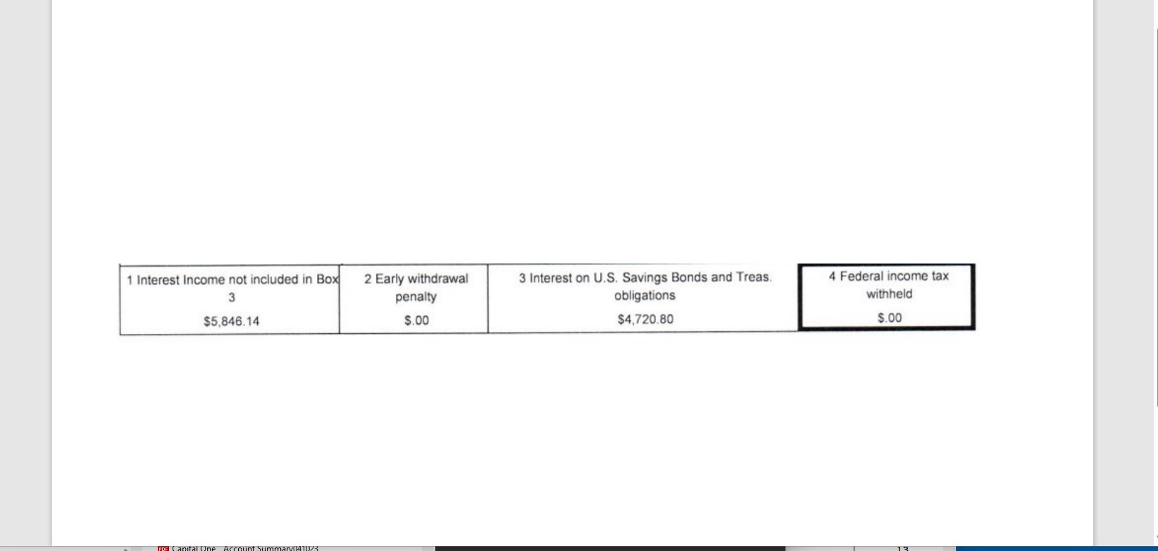 Where do you enter interest income in box 3 labeled interest on U.S ...