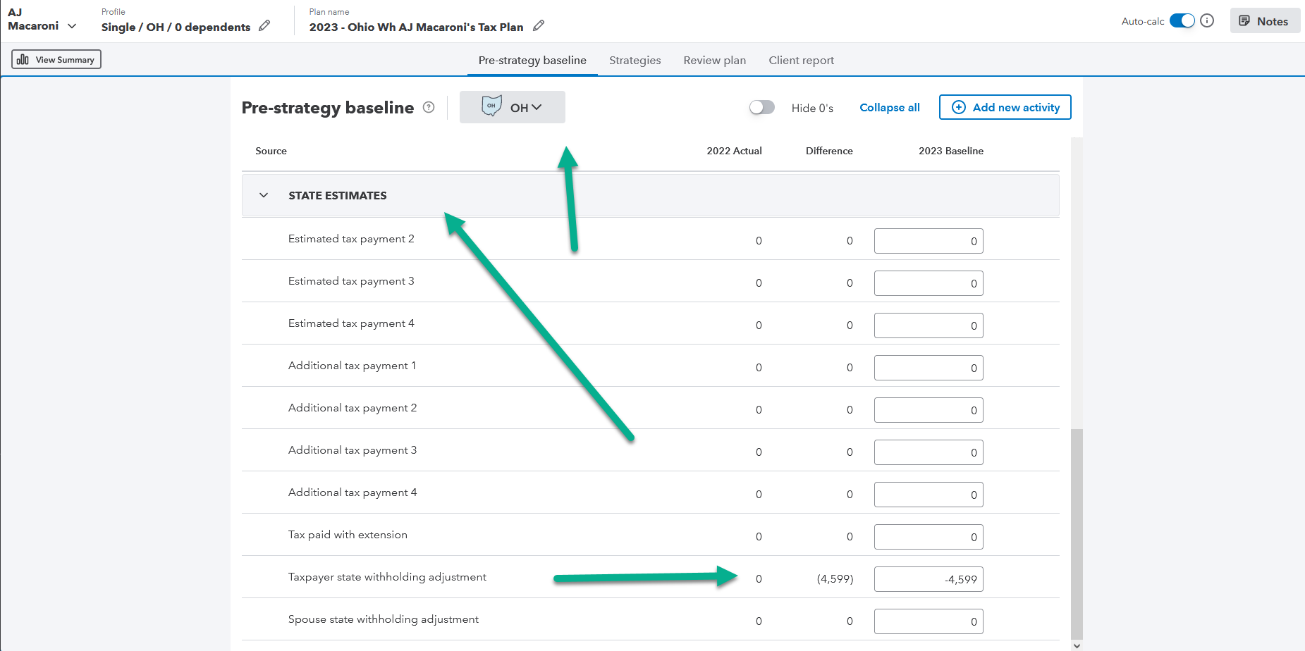 Answered: Clearing State Tax Withholding From Baseline - Intuit ...