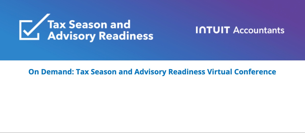 On Demand: Tax Season and Advisory Readiness Virtual Conference ...