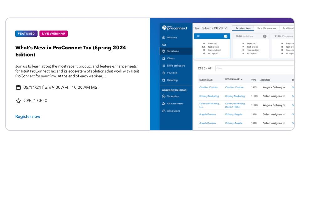 ProConnect Tax Support