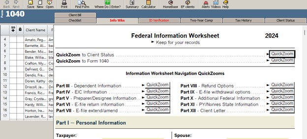 ProSeries Basic 2024 left menu missing - Intuit Accountants Community