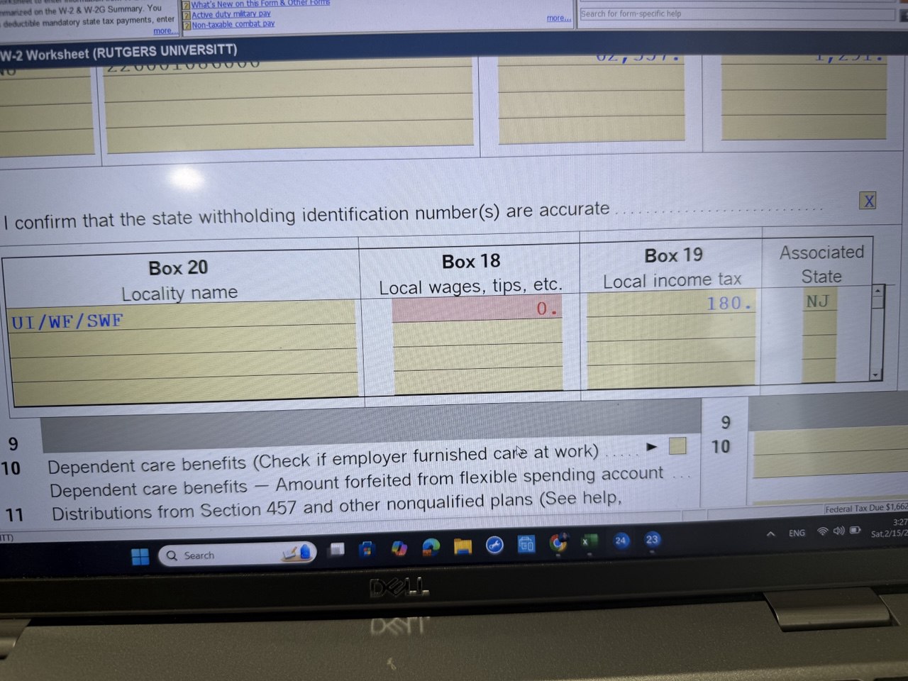 Answered: NJ W-2 BOX 18 - Intuit Accountants Community