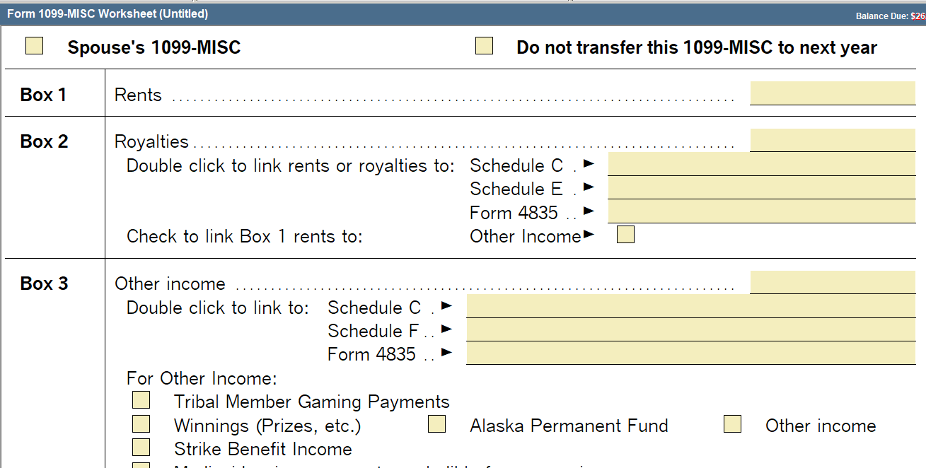 Form 1099 Misc issued for FMLA - Intuit Accountants Community