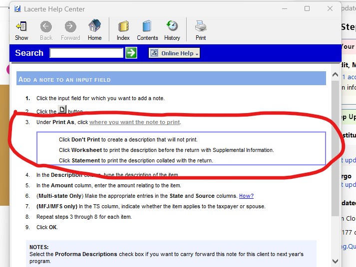 How do you get a Supplemental Business Expenses Statement to print ...
