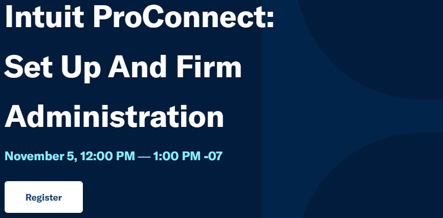 Intuit ProConnect: Set Up and Firm Administration - Intuit Accountants ...