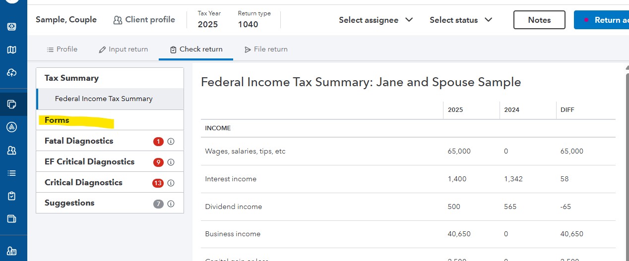 Answered: FORMS - Intuit Accountants Community