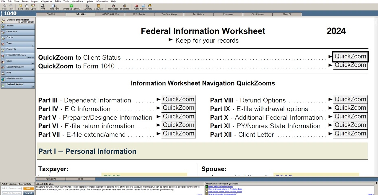 Proseries Basic 2025 Change View to Previous Years - Intuit Accountants ...